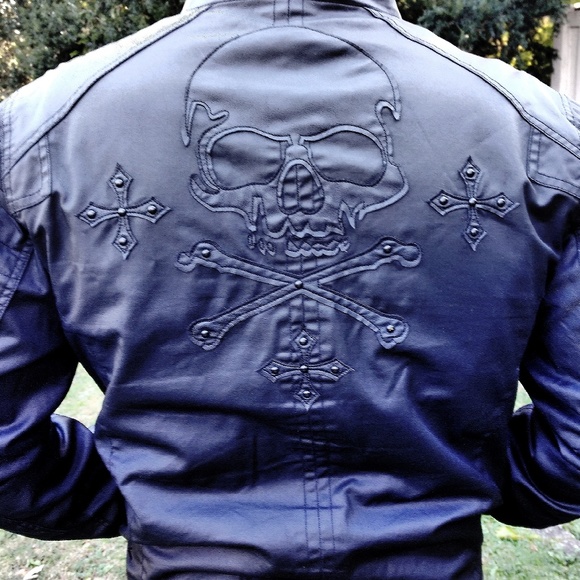 Affliction | Jackets & Coats | Rare Designer Affliction Original Skull ...